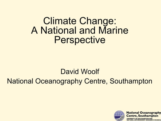 2006 03 National Predictions - David Woolf, National Oceanographic ...