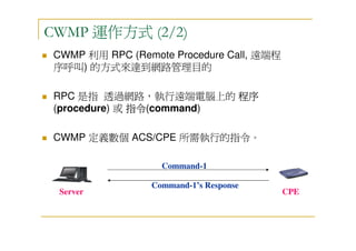 CWMP TR-069 Training (Chinese) | PDF