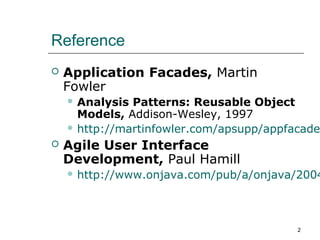 20060927 application facades | PPT