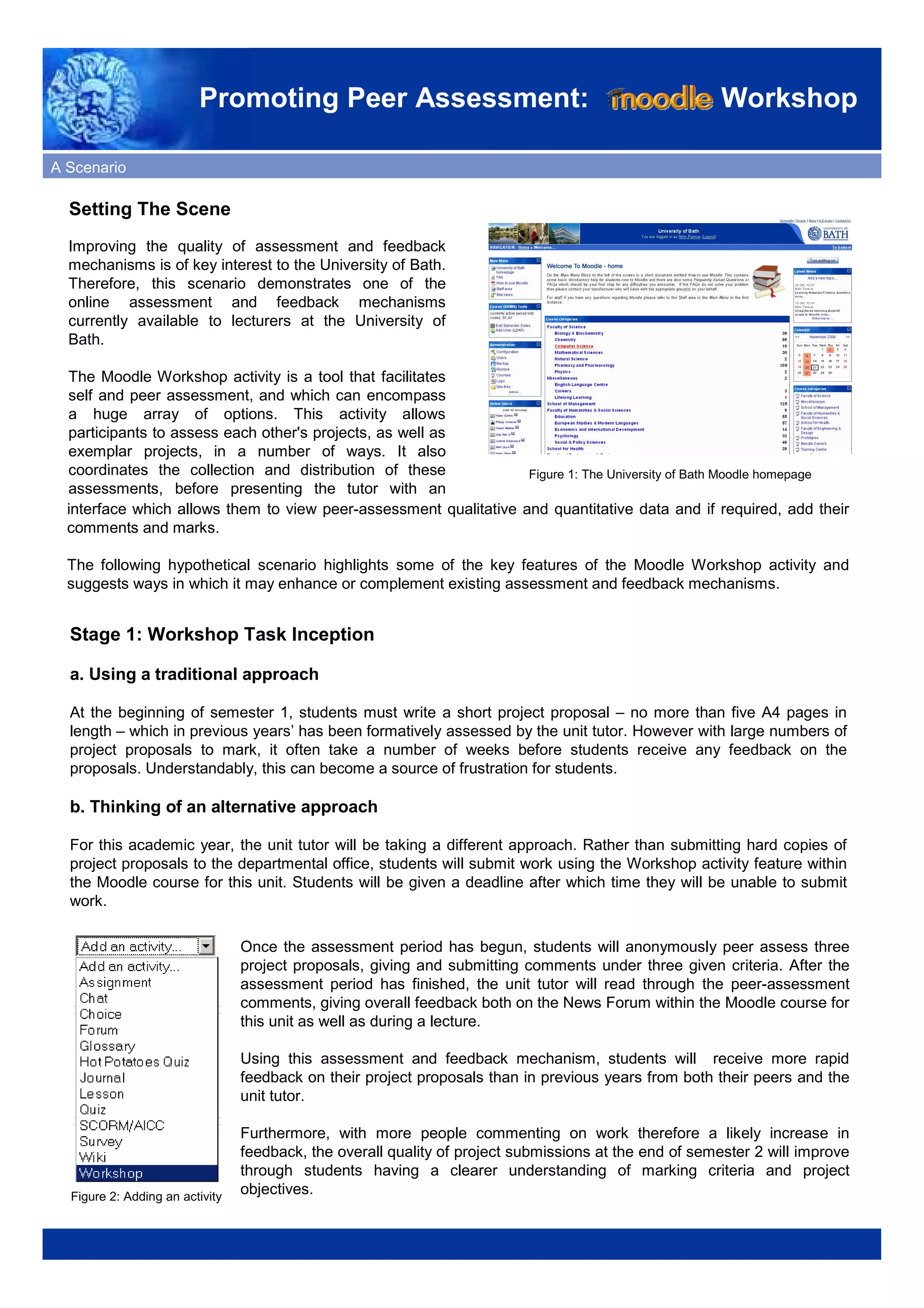 Moodle Workshop Case Study | PDF