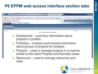 Demystifying P6 EPPM Dashboards | PDF