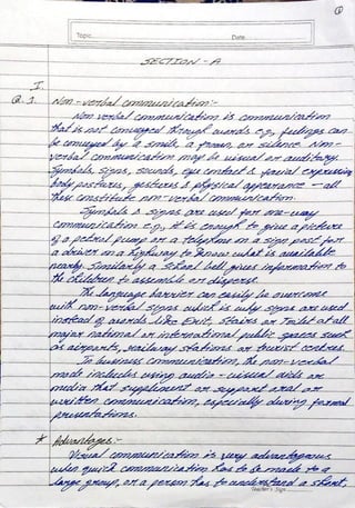 English Communication (BEGAE 182) - Solved Assignment | PDF