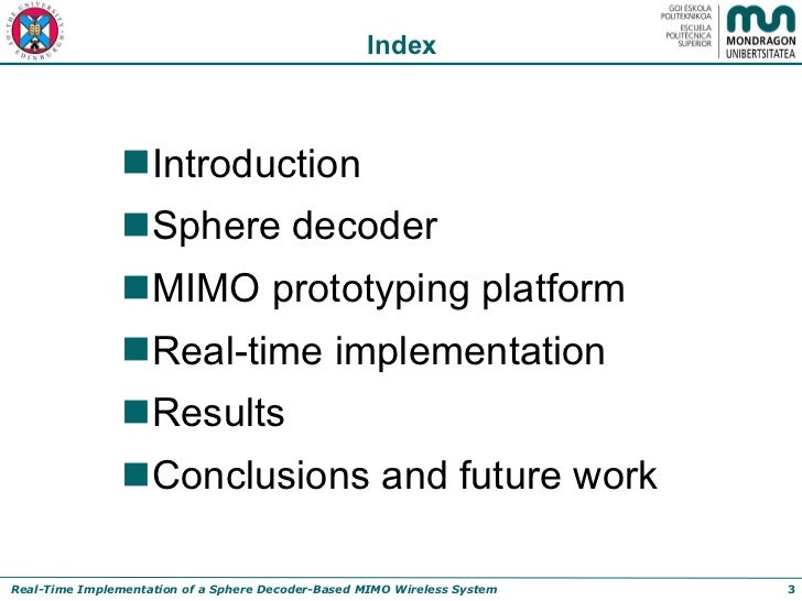 Real Time Implementation Of Sphere Decoder Based Mimo Wireless System…