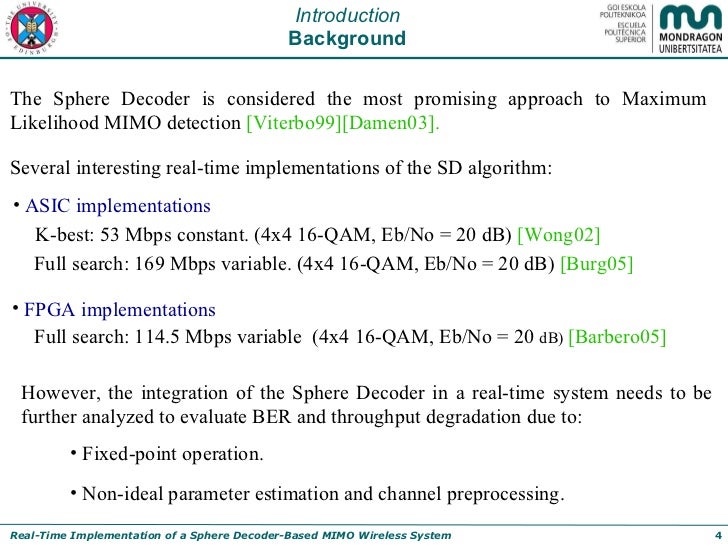 Real Time Implementation Of Sphere Decoder Based Mimo Wireless System…