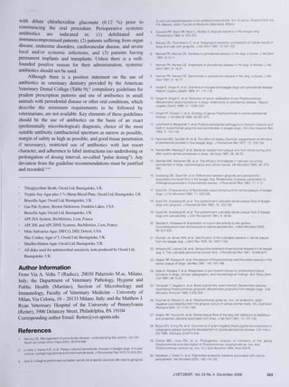 Evaluation of subgingival bacteria in the dog and susceptibility to ...