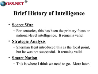 2006 failure of 20th century intelligence | PPT
