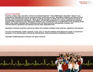 2006 global reputation institute | PDF