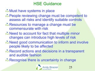 2006 Hazards - Managing change presentation | PPT