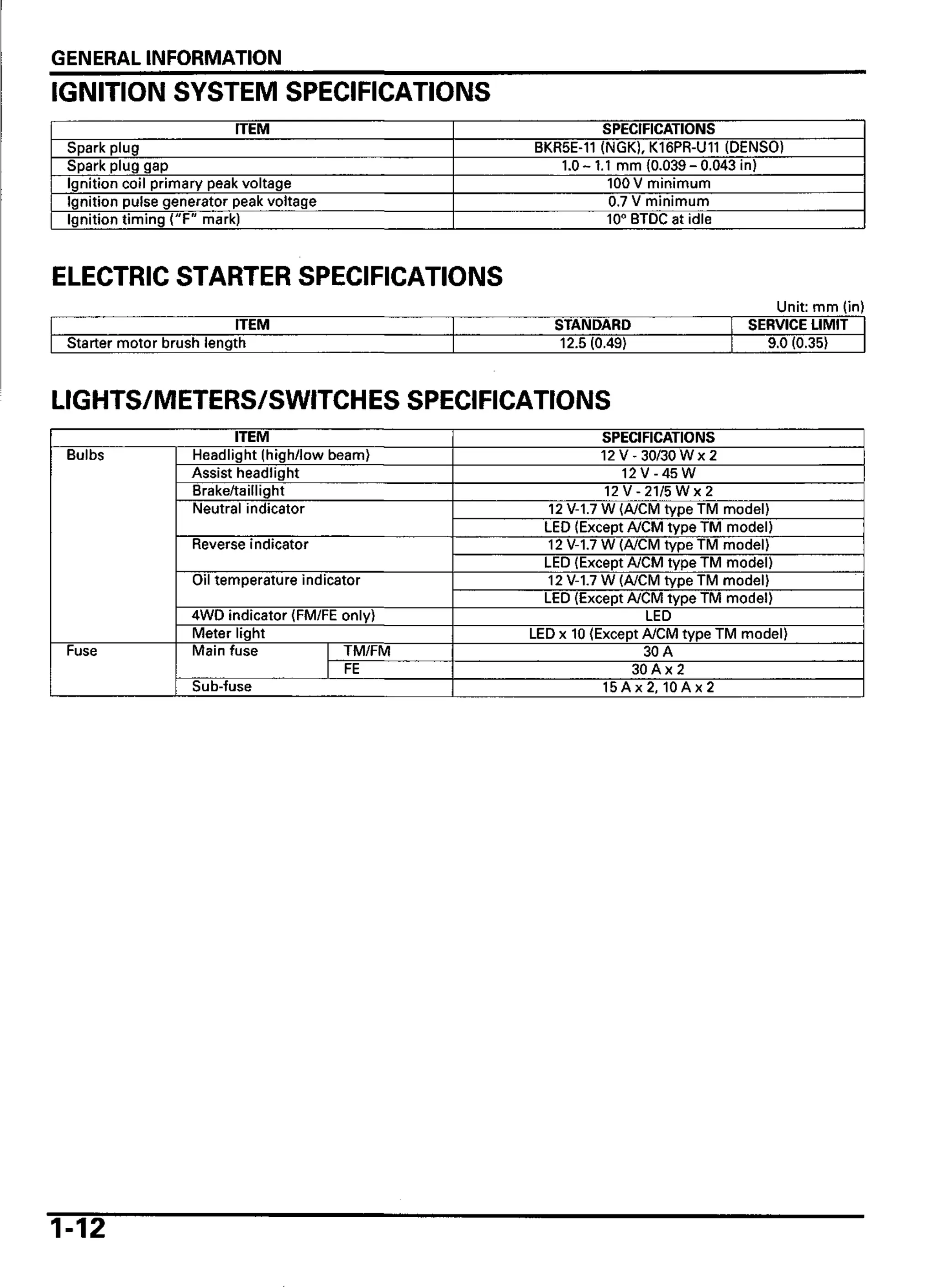 2006 honda trx500 fm fourtrax foreman service repair manual | PDF