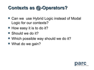 Constructive Hybrid Logics | PPT