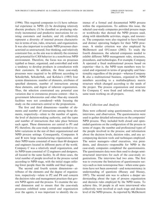 New Product Development as a Complex Adaptive System of Decisions | PDF