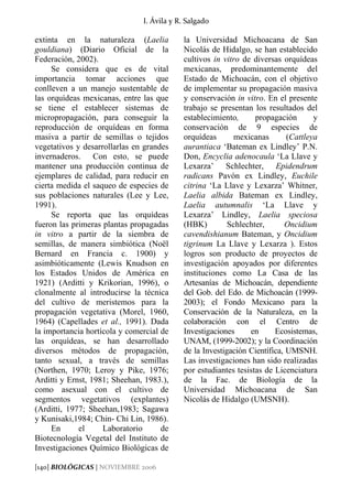 Propagación y mantenimiento in vitro de orquídeas | PDF