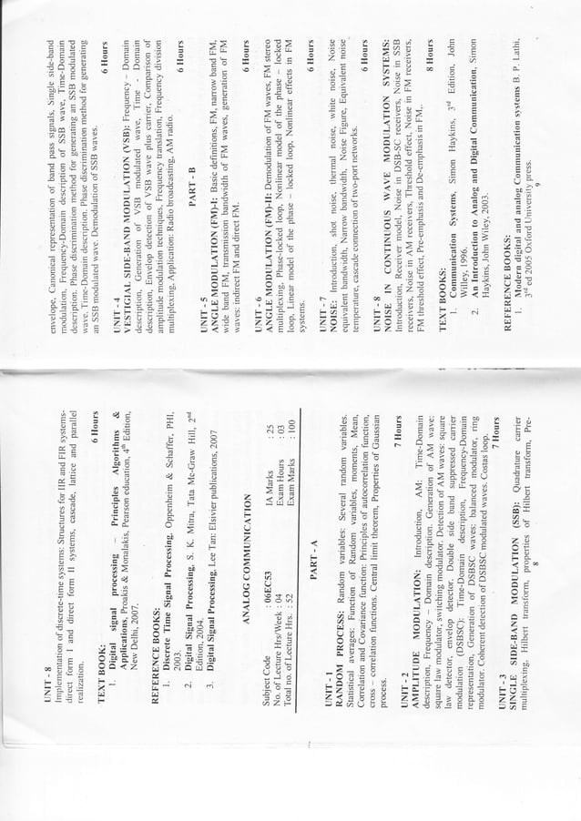 2006 schem 5 and 7 ec syllbus copy | PDF