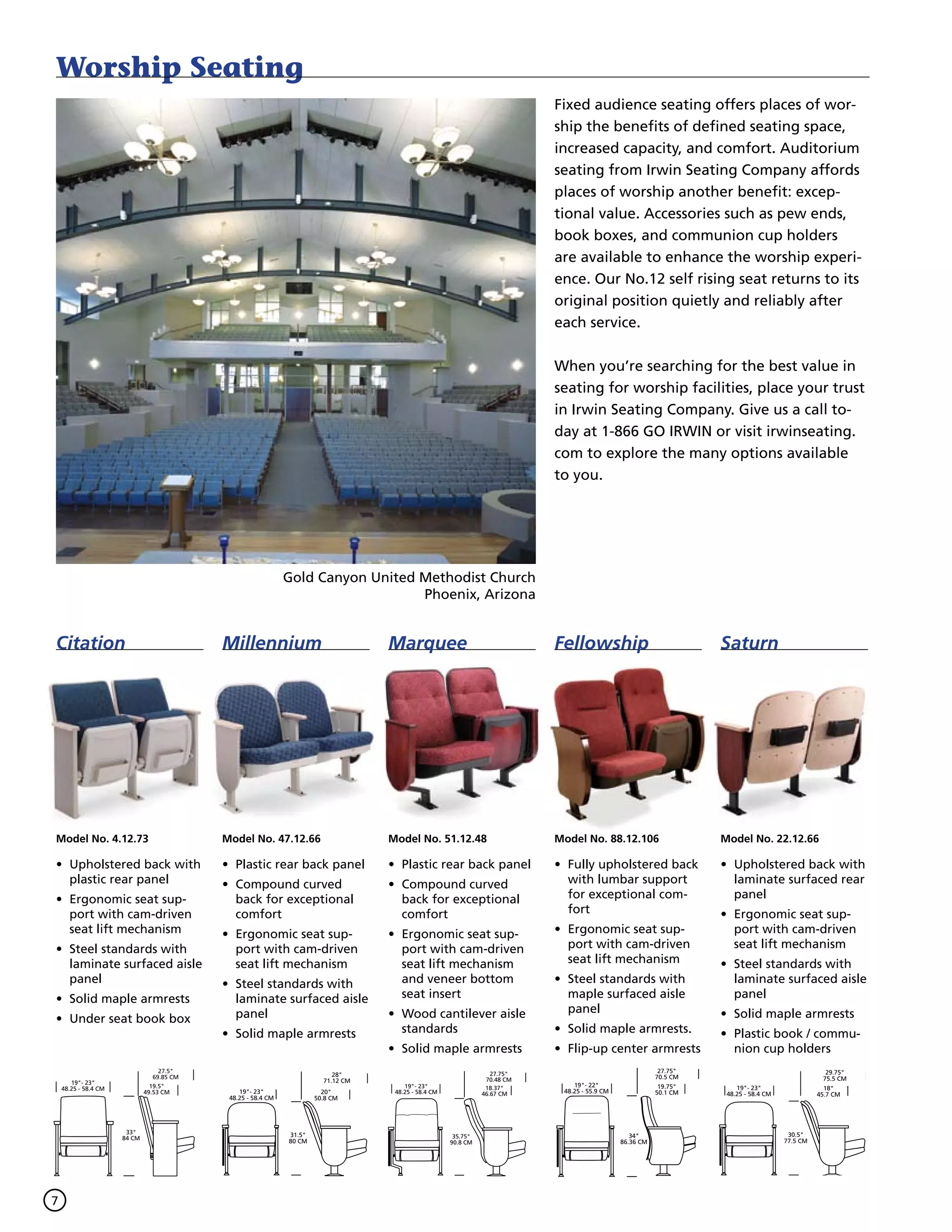 Irwin Seating Sweets Brochure (2006) | PDF