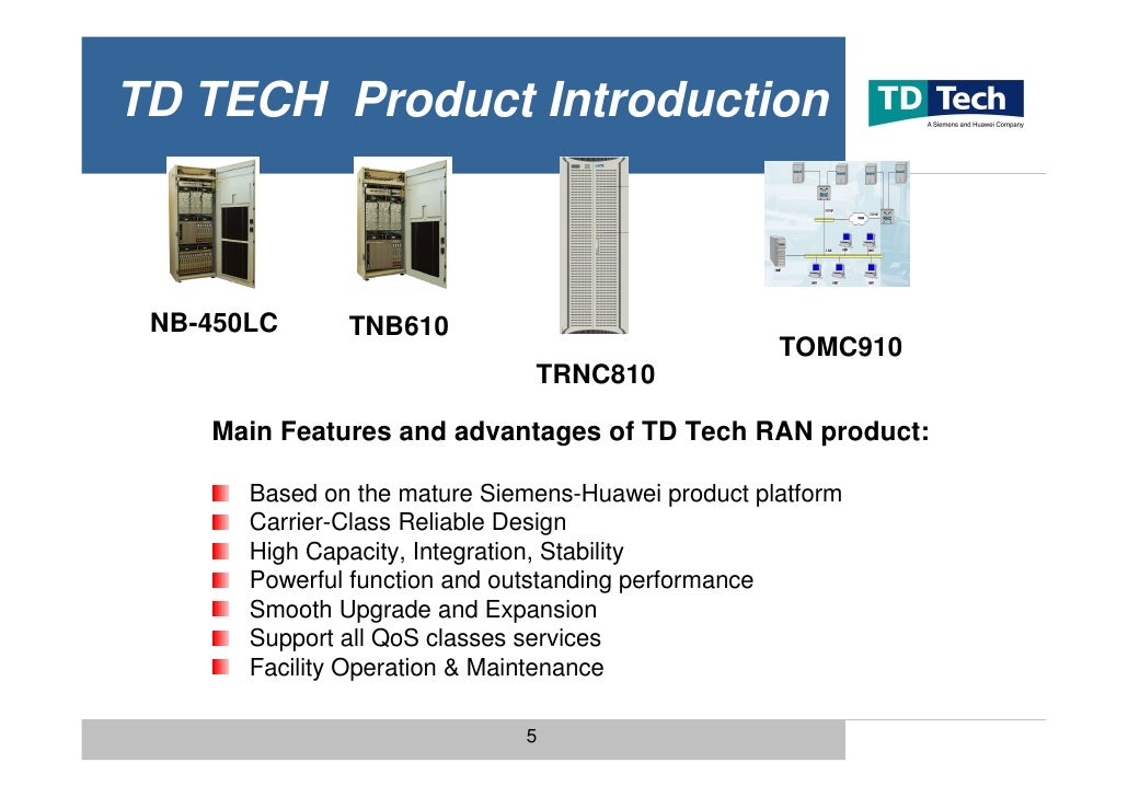 2006 TD-Tech TD-SCDMA Products