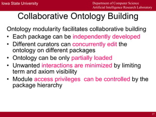 Collaborative Construction of Large Biological Ontologies | PPT | Databases | Computer Software ...