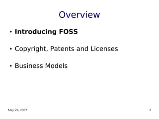 Free & Open Source Software and Intellectual Property | PPT