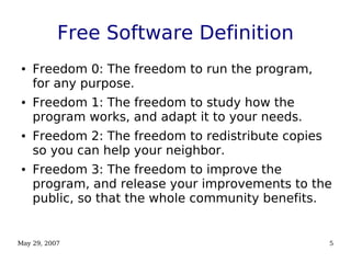 Free & Open Source Software and Intellectual Property | PPT