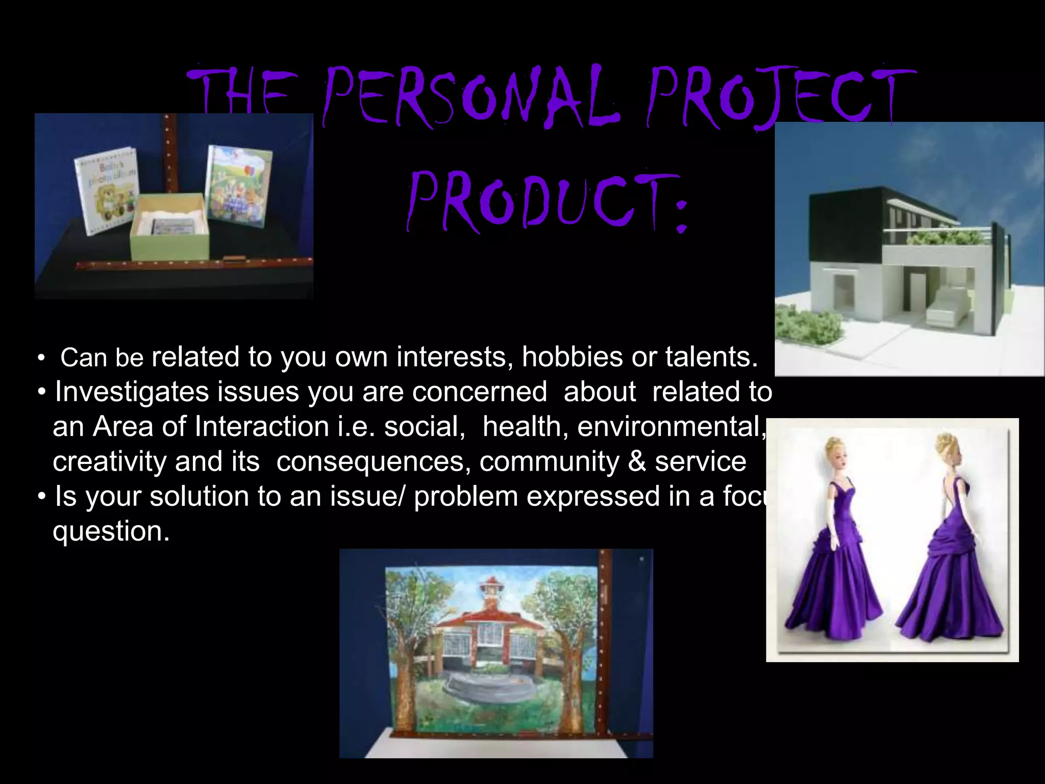 The Personal project introduction Powerpoint Presentation | PPT