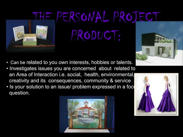 The Personal project introduction Powerpoint Presentation | PPT