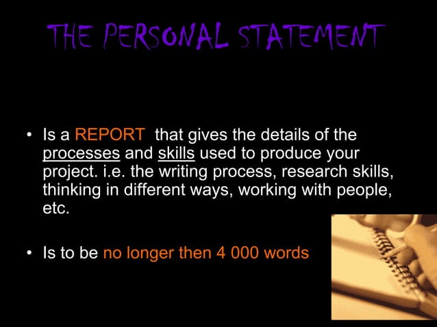 The Personal project introduction Powerpoint Presentation | PPT