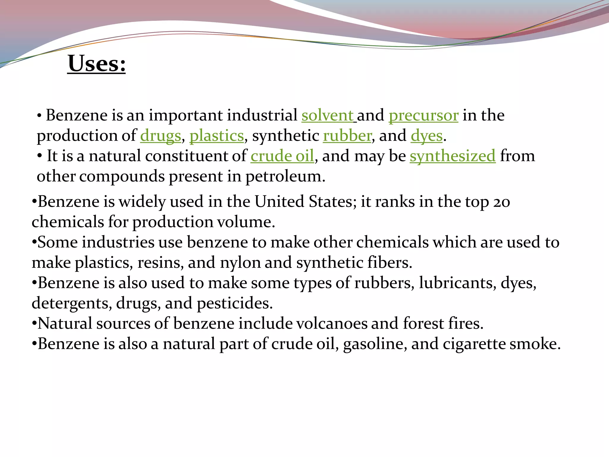 Presentation on Benzene | PPTX