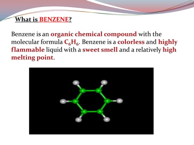Presentation on Benzene | PPTX | Chemistry | Science