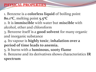 Presentation on Benzene | PPTX