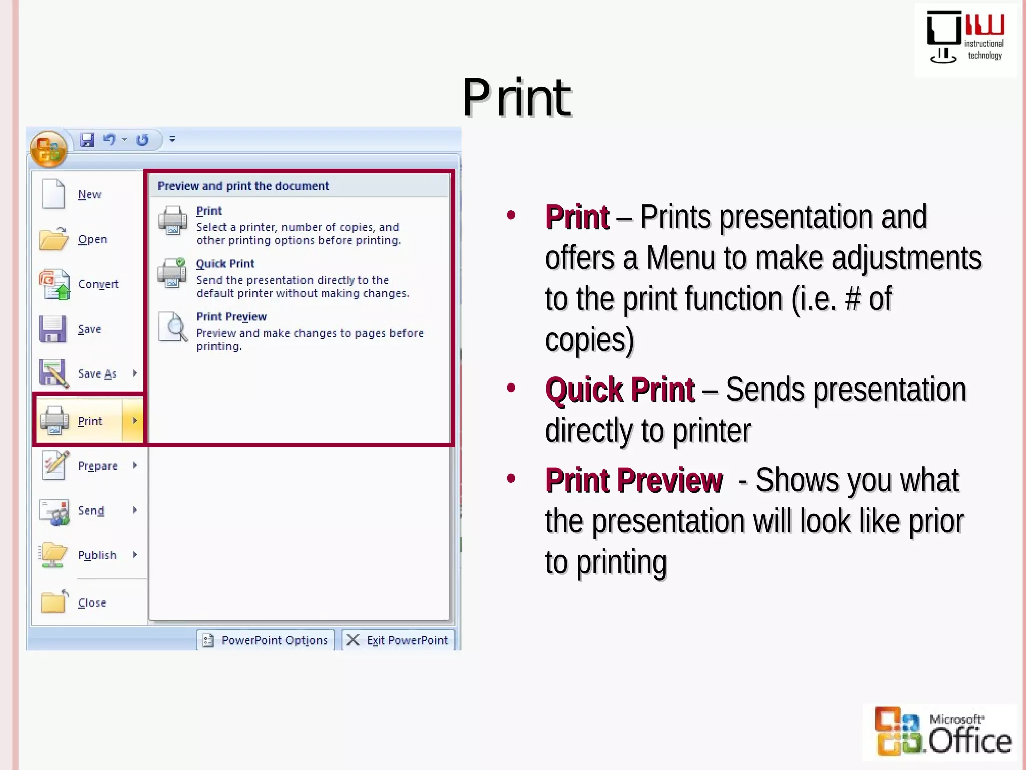 2003-2007 Power Point Differences | PPT