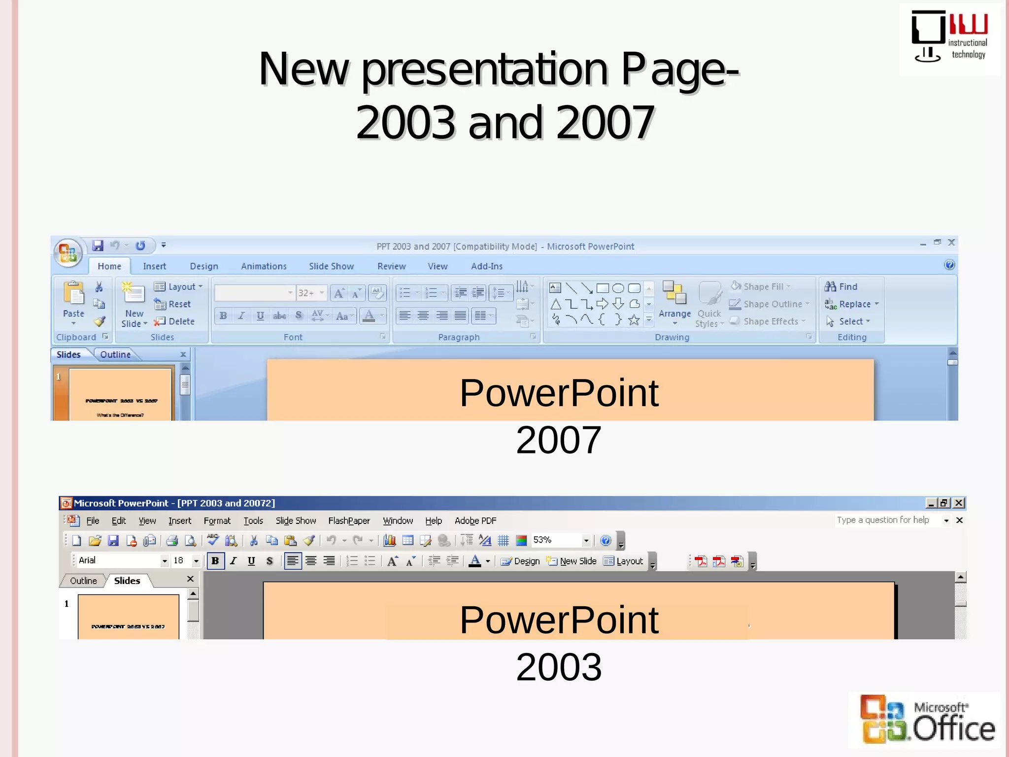 2003-2007 Power Point Differences | PPT