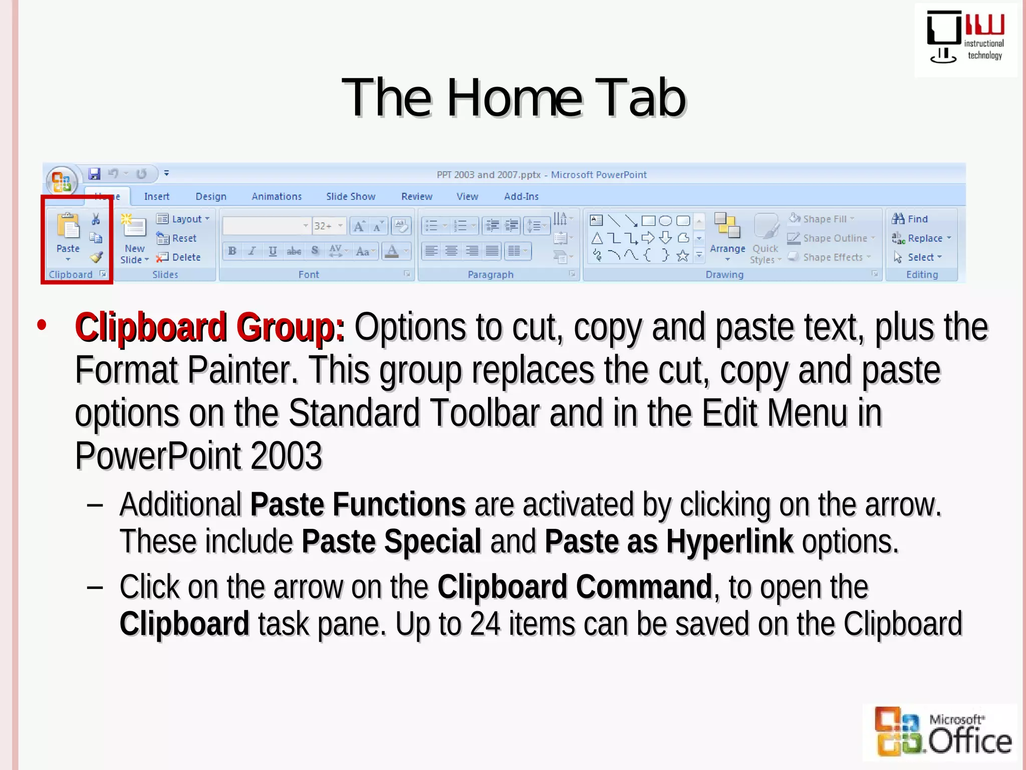 2003-2007 Power Point Differences | PPT