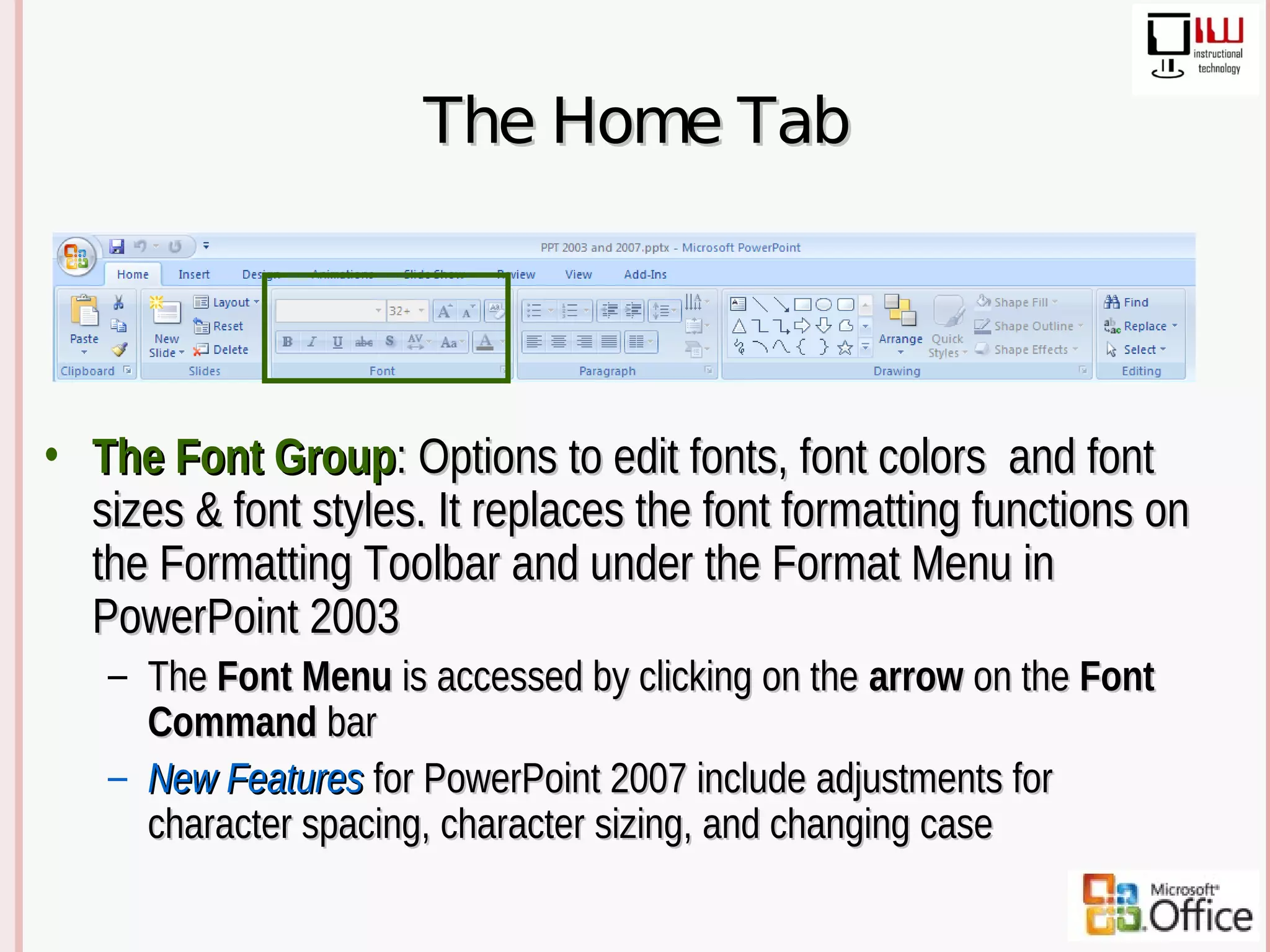 2003-2007 Power Point Differences | PPT