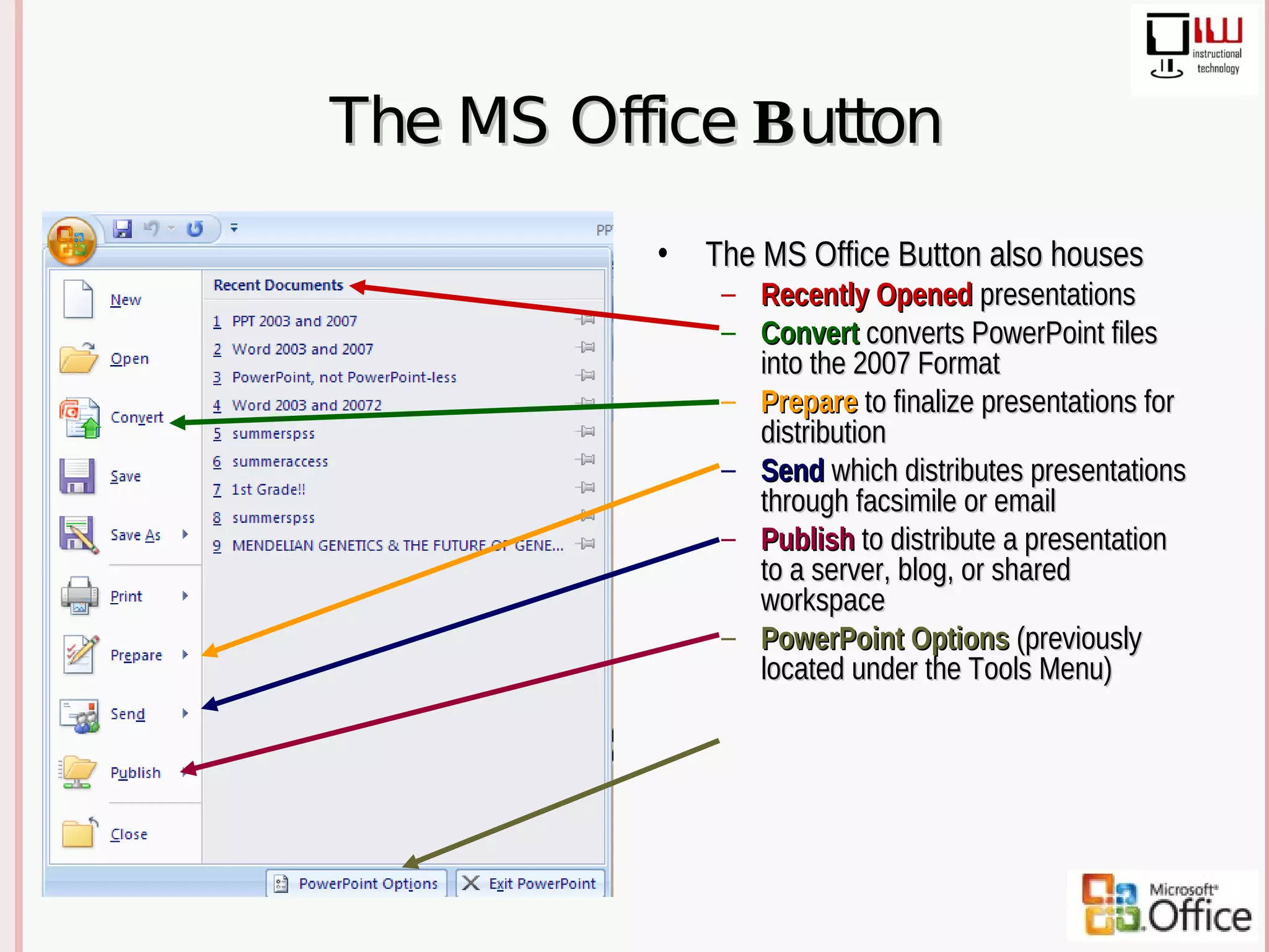 2003-2007 Power Point Differences | PPT