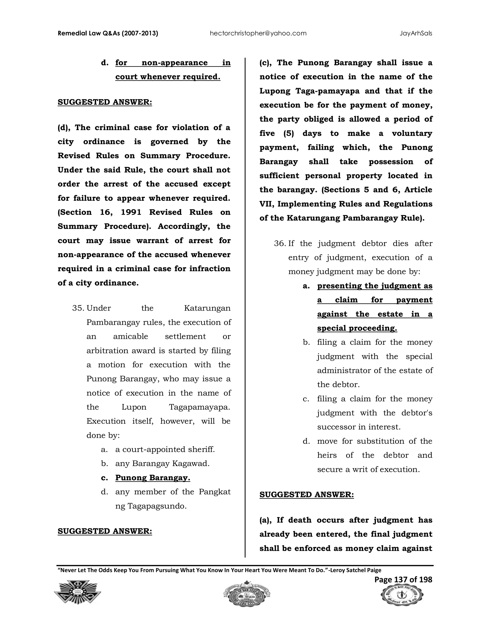 2007 2013-remedial-law-philippine-bar-examination-questions-and ...