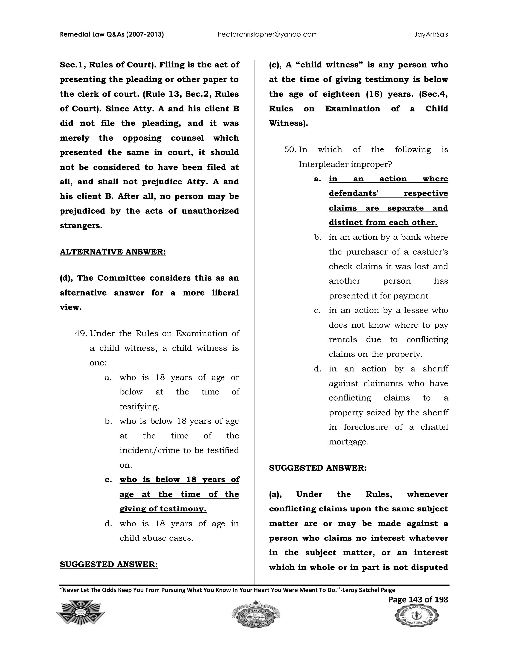2007 2013-remedial-law-philippine-bar-examination-questions-and ...