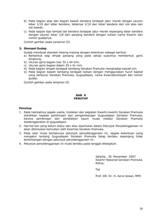 2007 231 Petunjuk Penyelenggaraan Gugusdepan Gerakan Pramuka | PDF