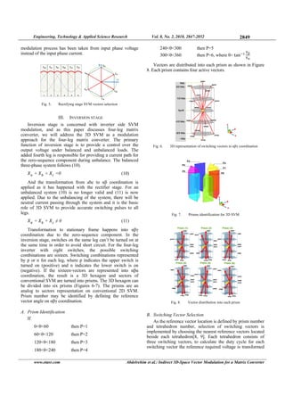 Indirect 3D-Space Vector Modulation for a Matrix Converter | PDF