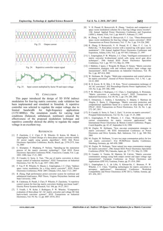 Indirect 3D-Space Vector Modulation for a Matrix Converter | PDF