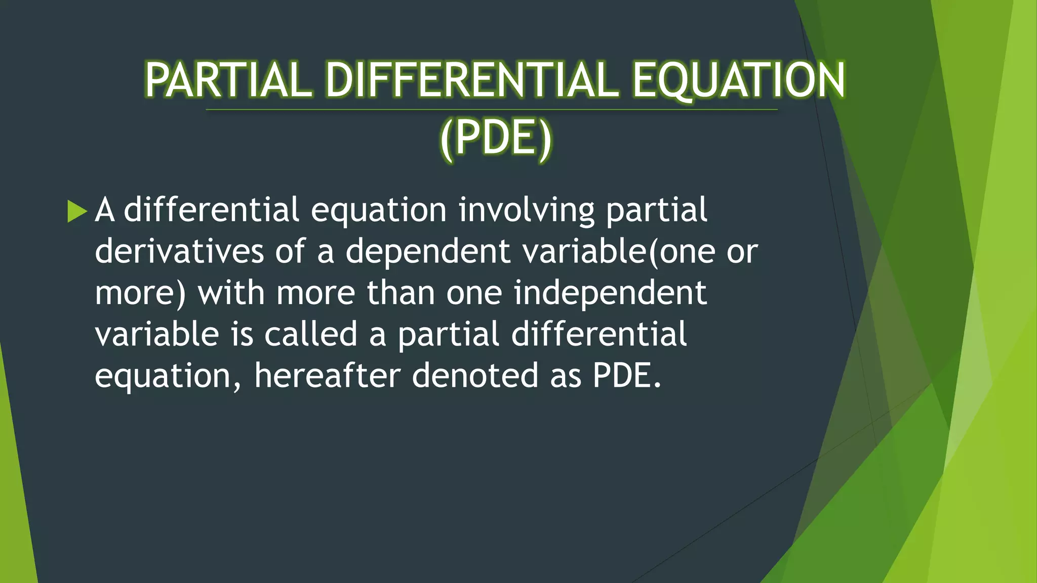 application of differential equations | PPTX