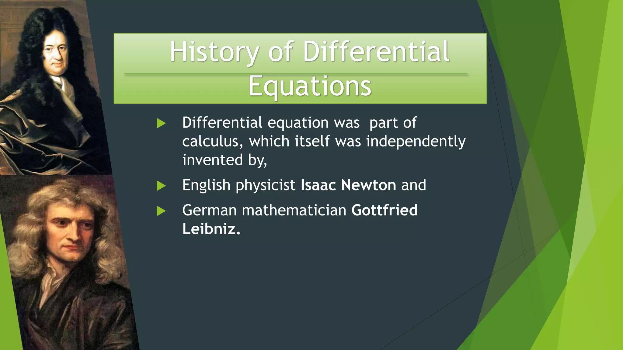 application of differential equations | PPTX