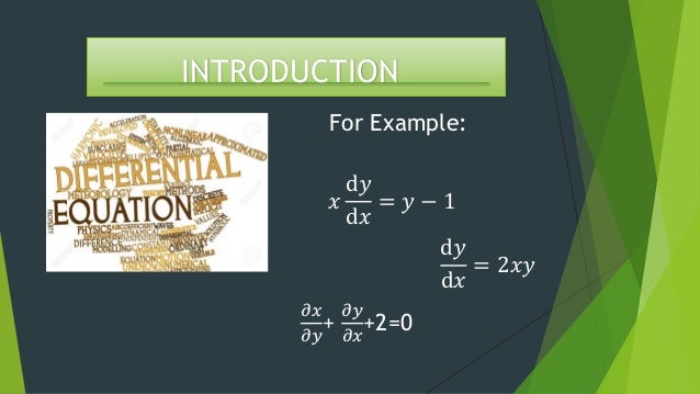 application of differential equations