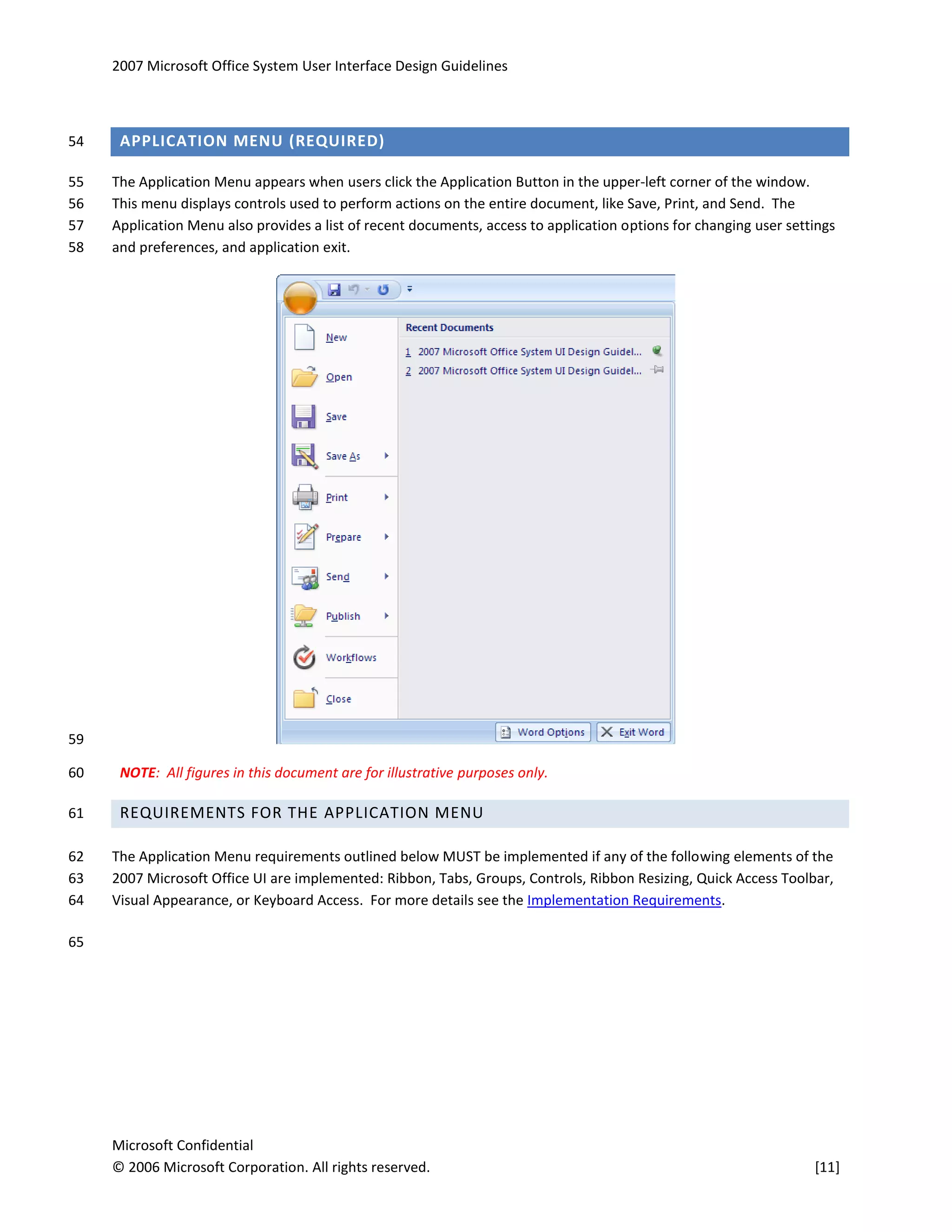 2007 Office UI Design Guidelines License | PDF