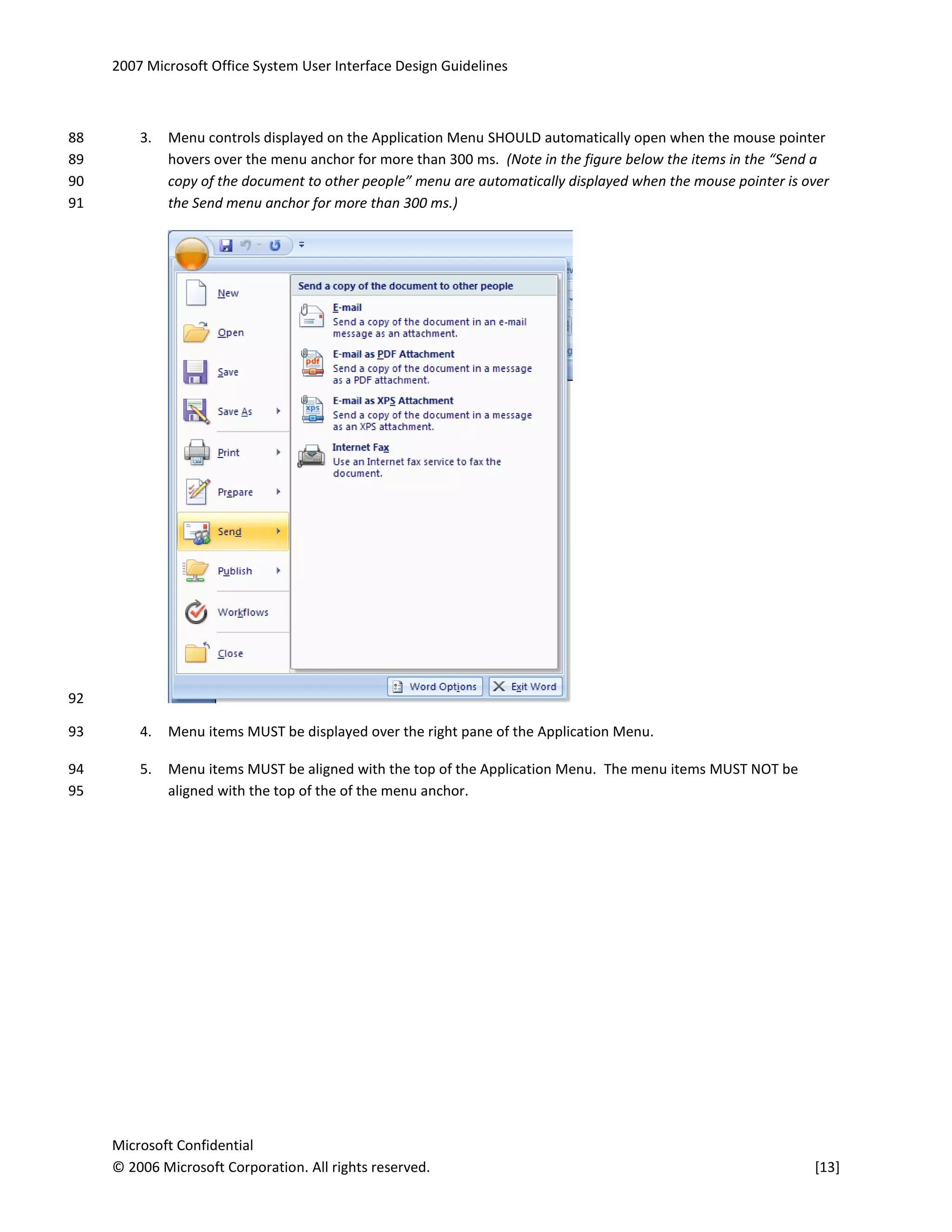 2007 Office UI Design Guidelines License | PDF