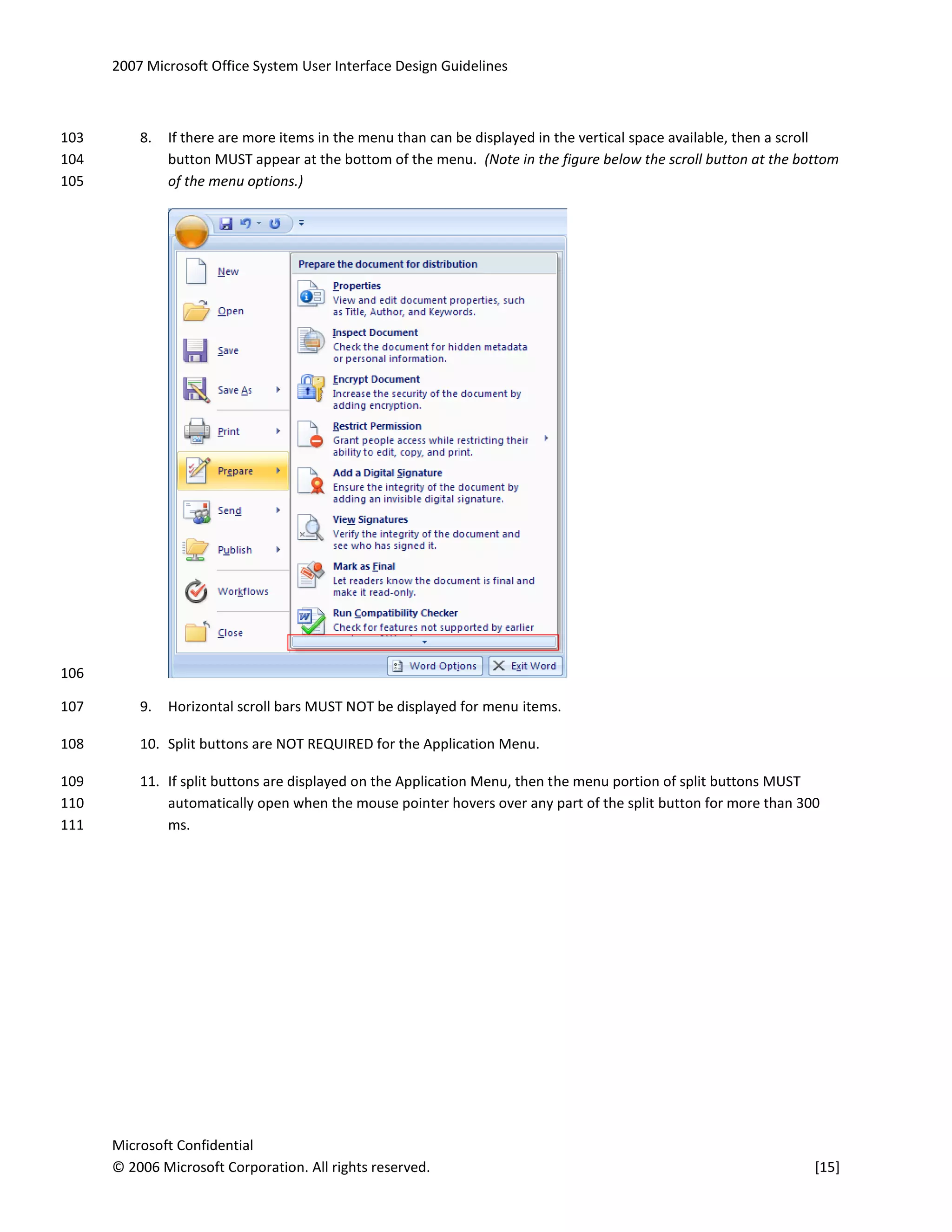 2007 Office UI Design Guidelines License | PDF