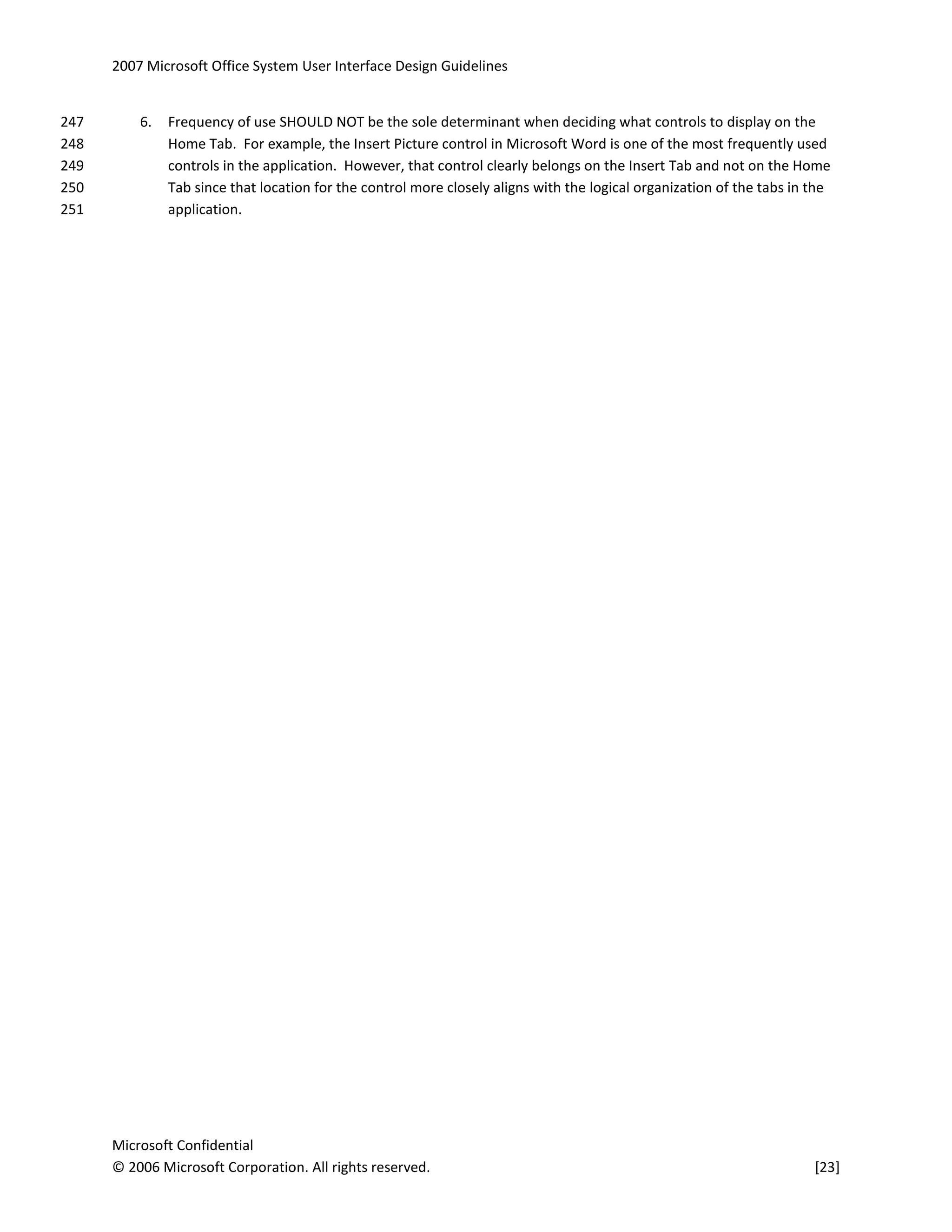 2007 Office UI Design Guidelines License | PDF