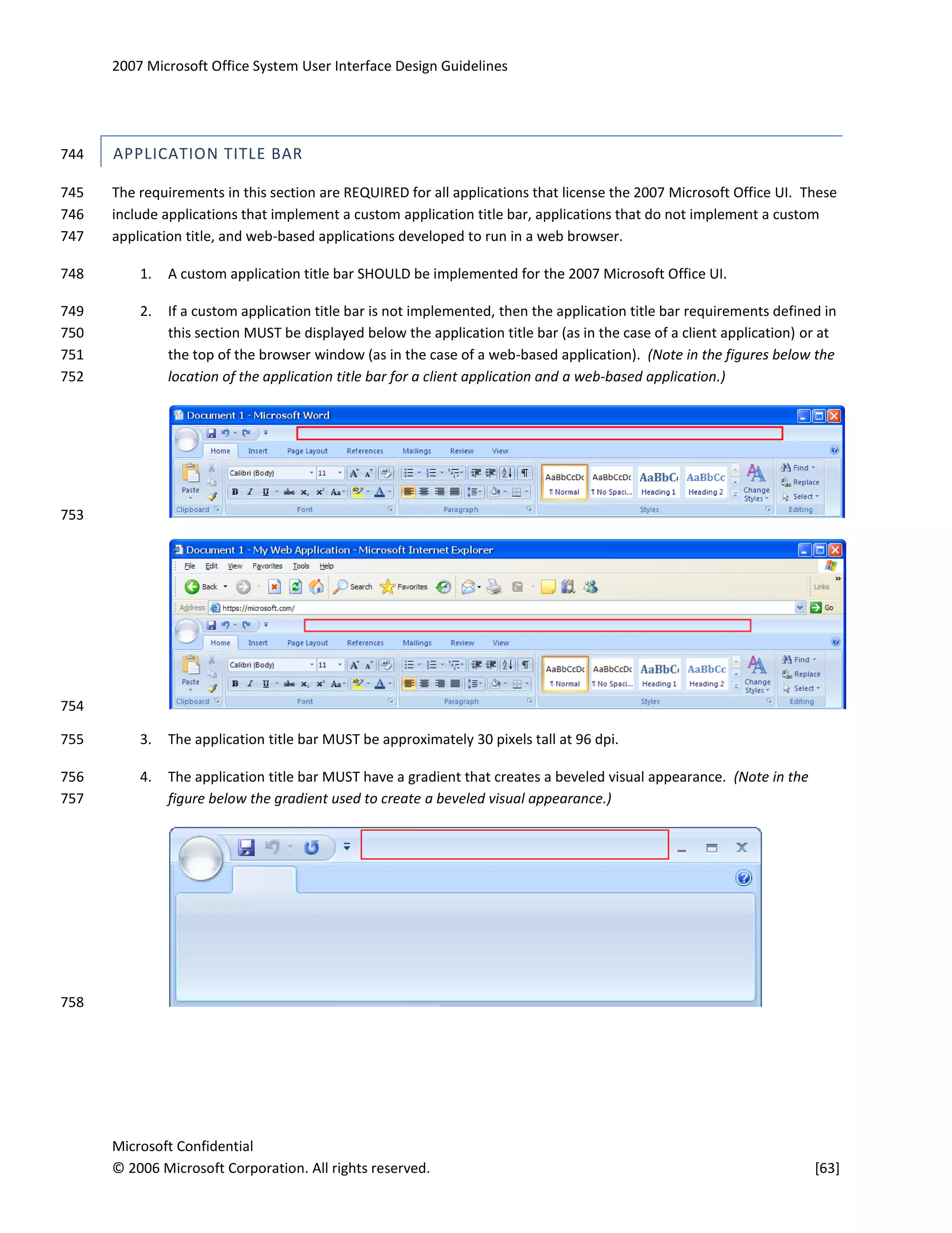 2007 Office UI Design Guidelines License | PDF