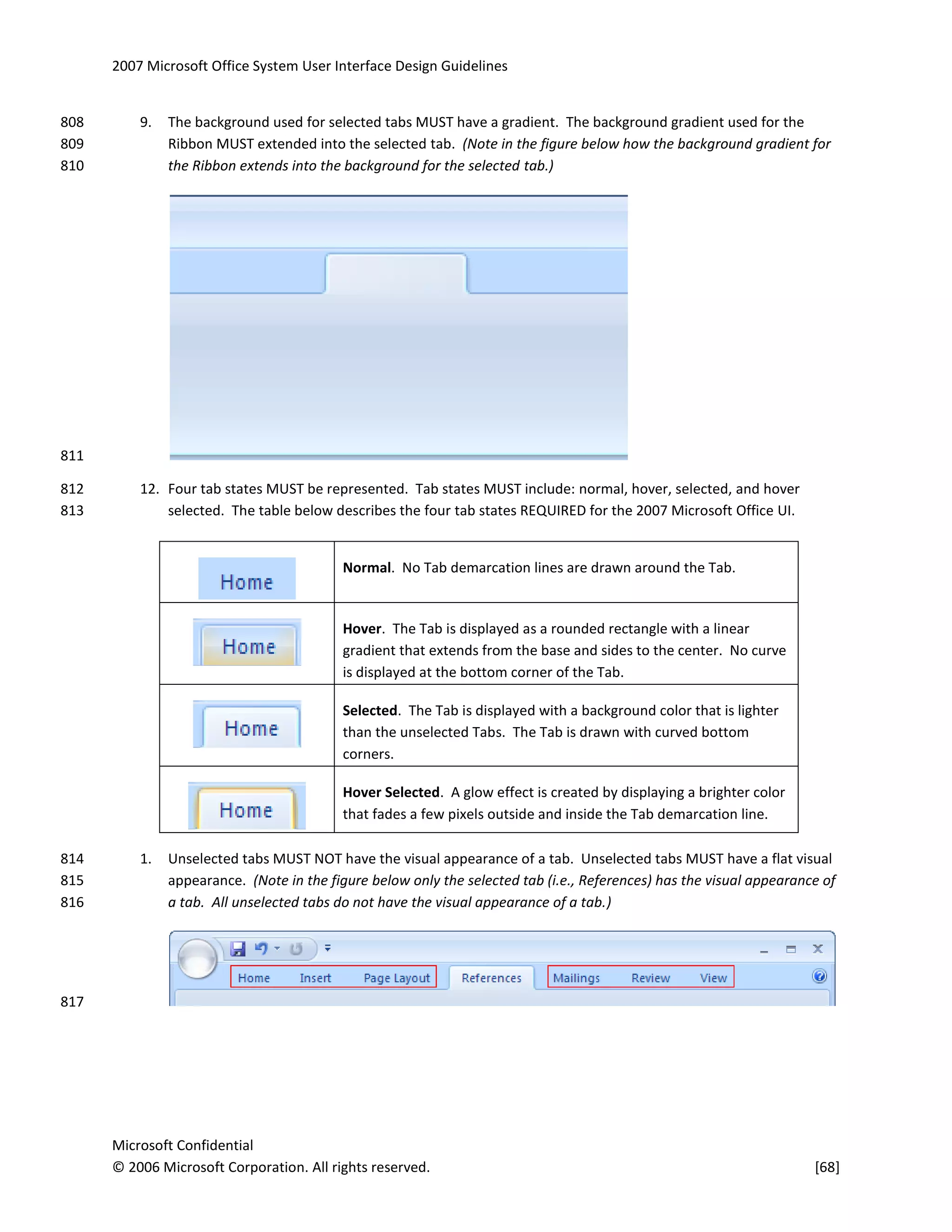 2007 Office UI Design Guidelines License | PDF