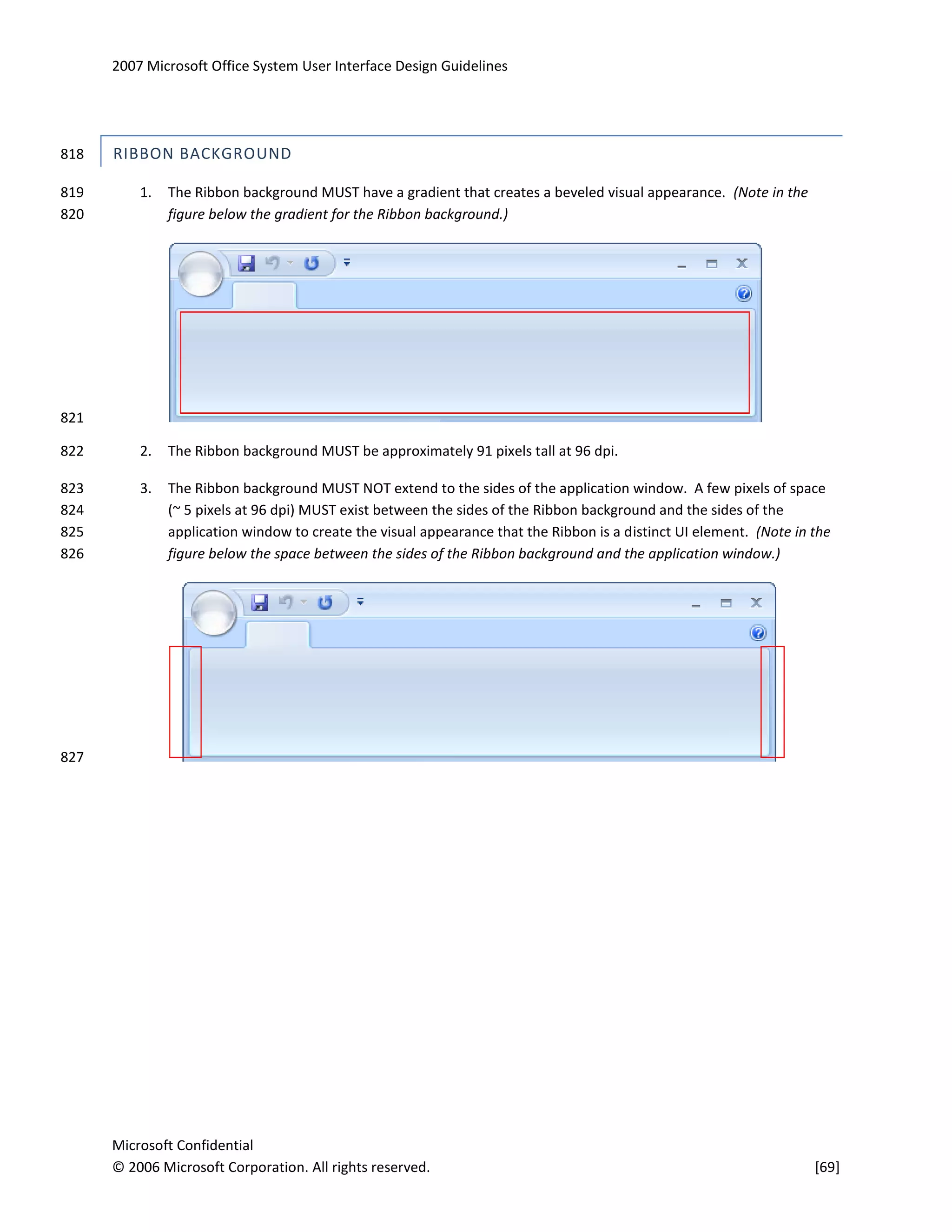 2007 Office UI Design Guidelines License | PDF