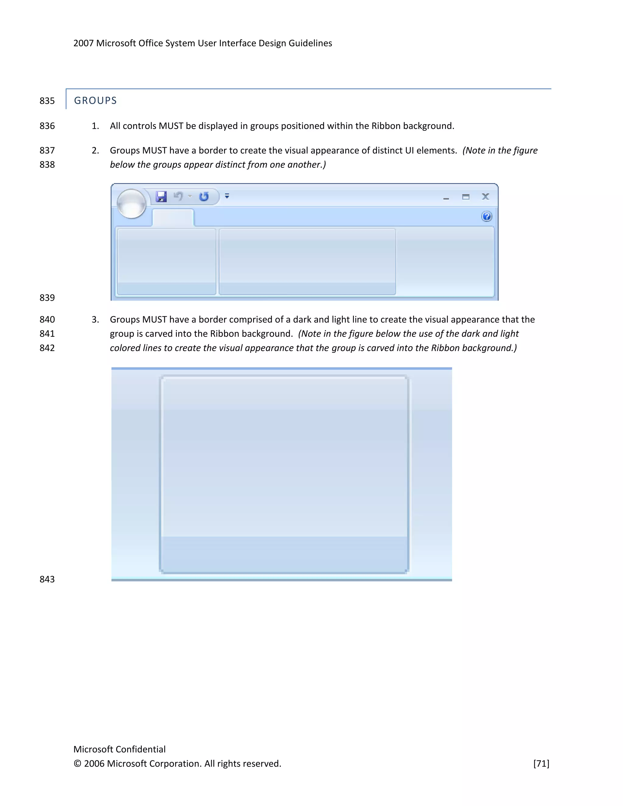 2007 Office UI Design Guidelines License | PDF