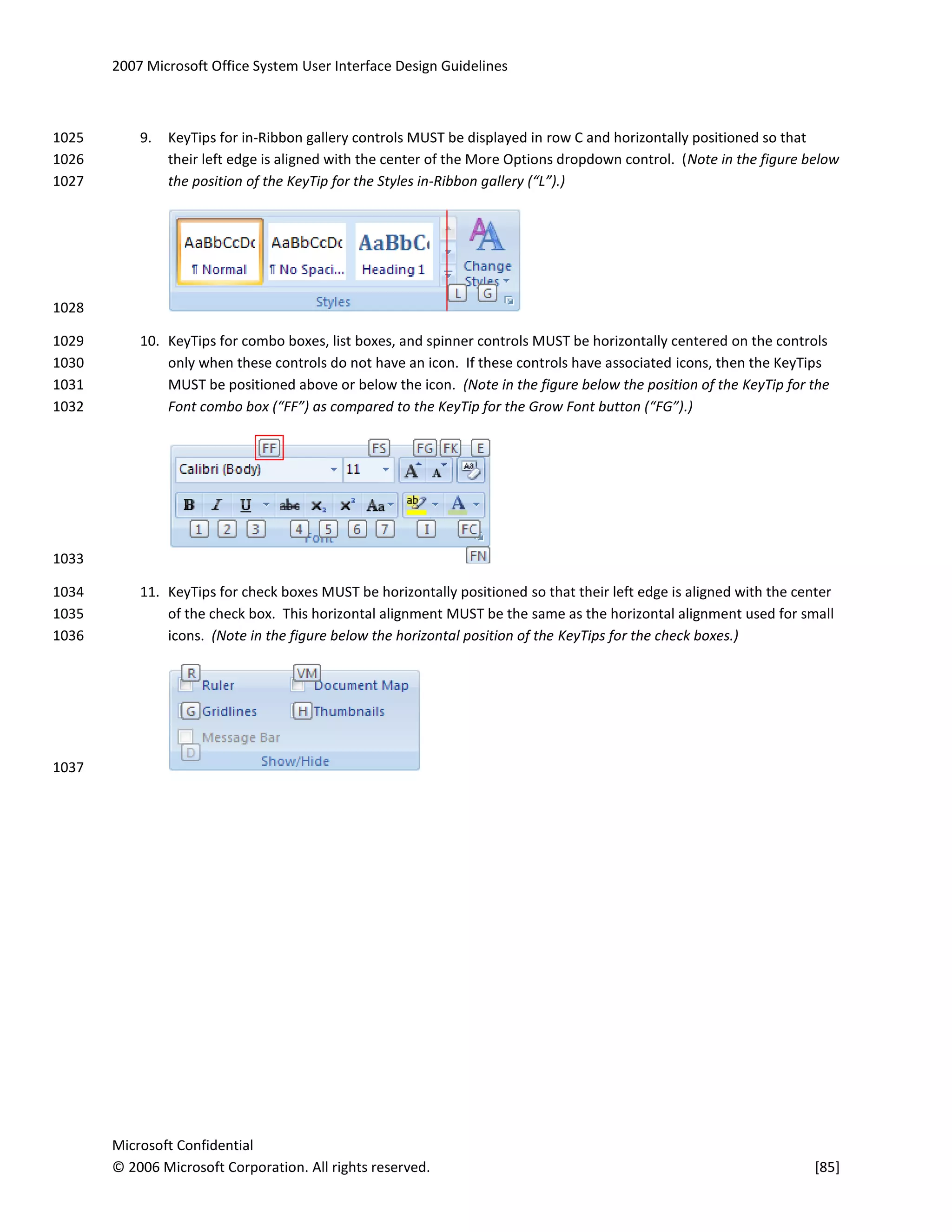 2007 Office UI Design Guidelines License | PDF